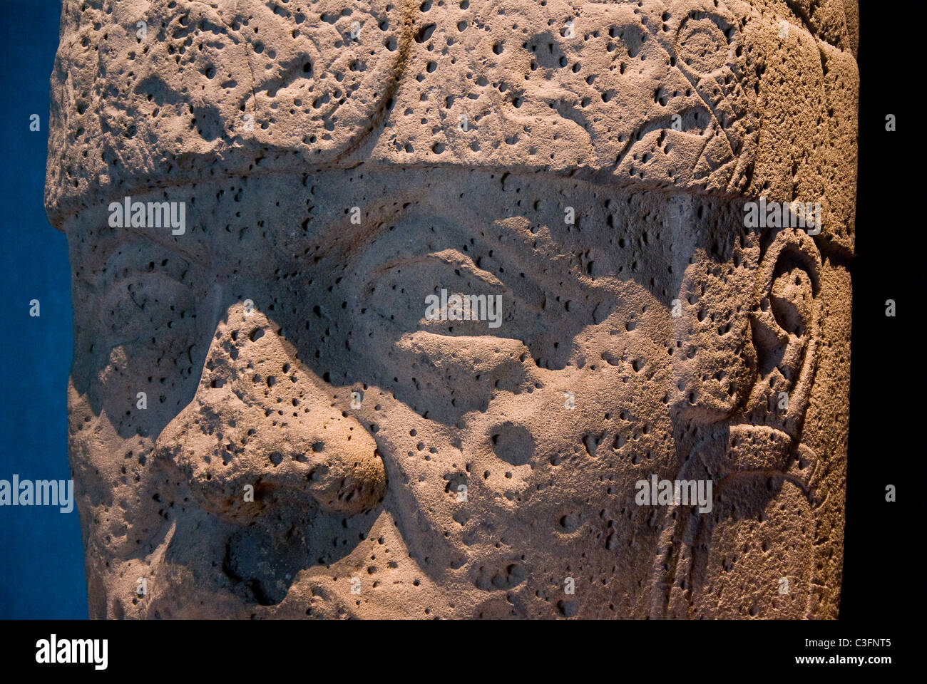 Mexico.Mexico city.National Museum of Anthropology.Olmec culture.Giant ...