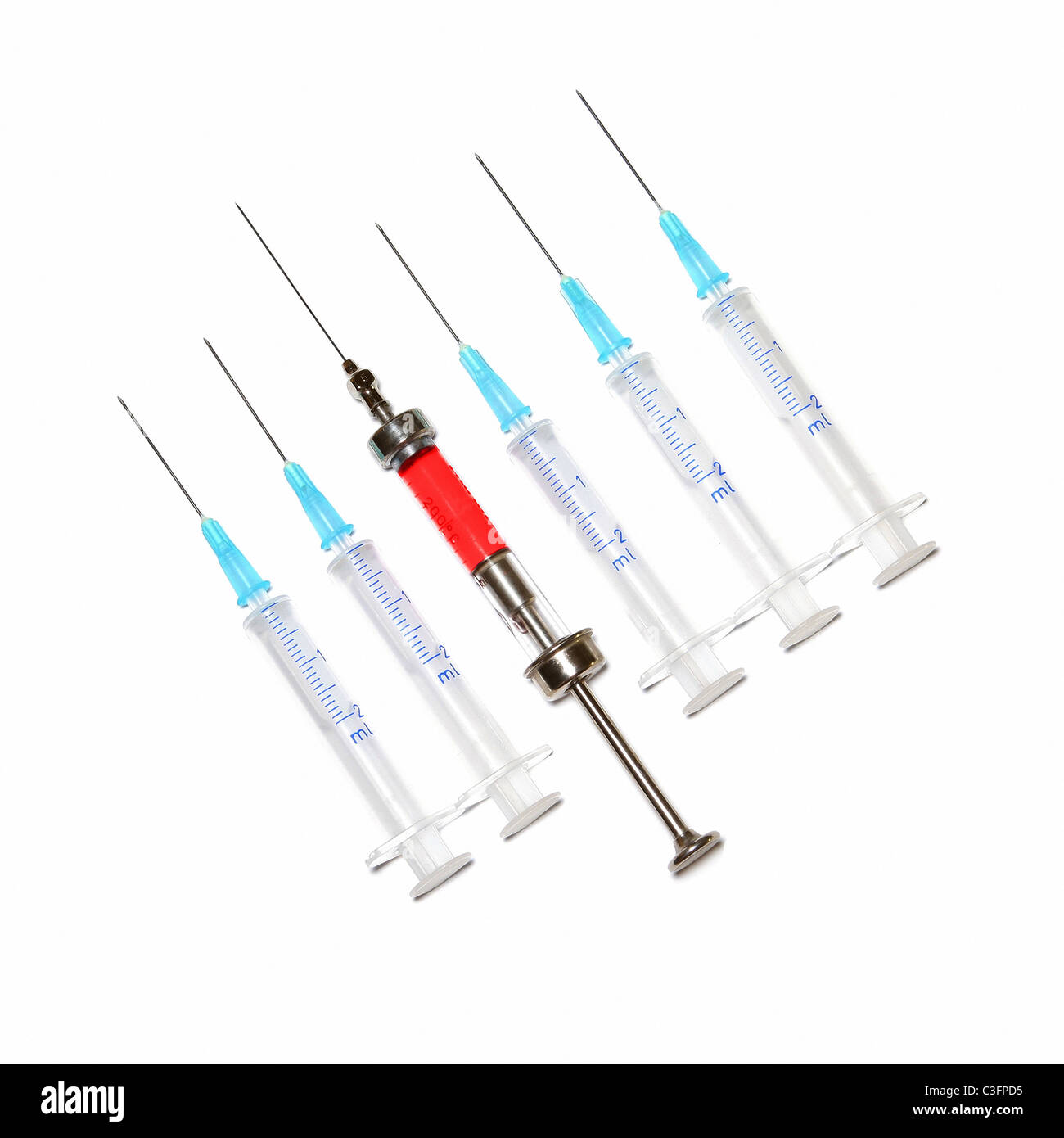 Syringes six syringes hi-res stock photography and images - Alamy