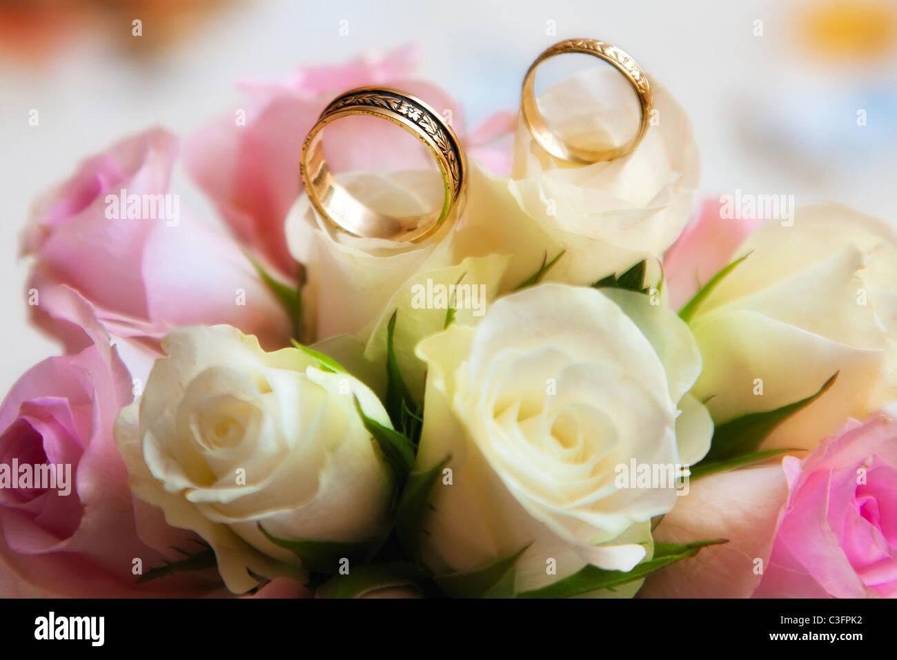Two ornate rings hi-res stock photography and images - Alamy