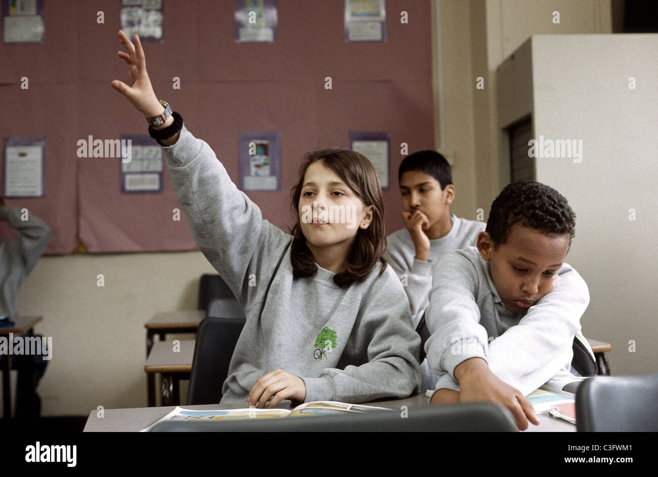 secondary classroom scene Stock Photo - Alamy