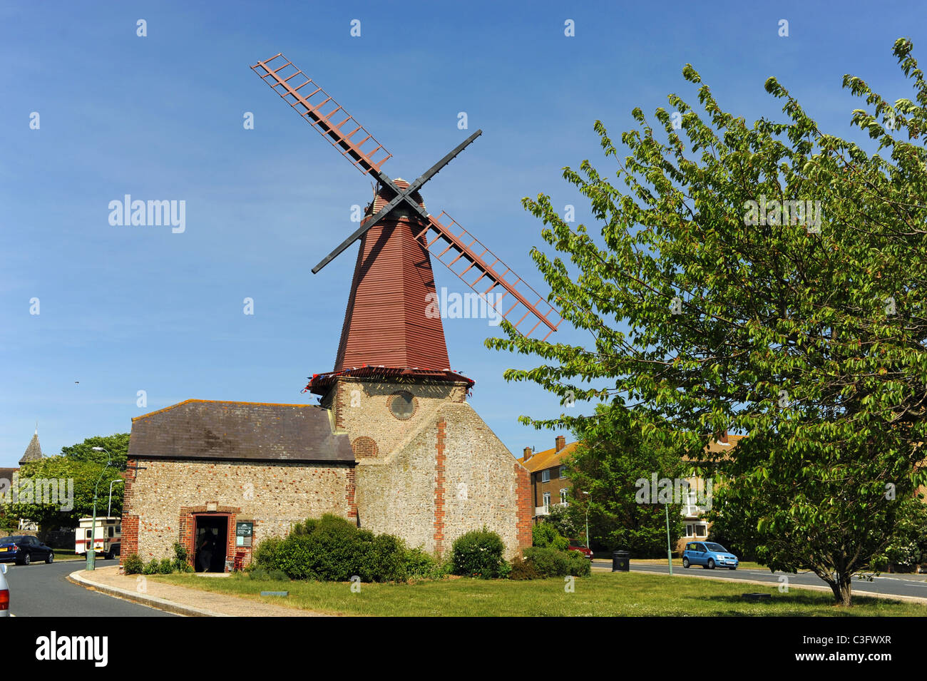 Exterior of Blatchington windmill in Hove Brighton East Sussex UK Stock ...