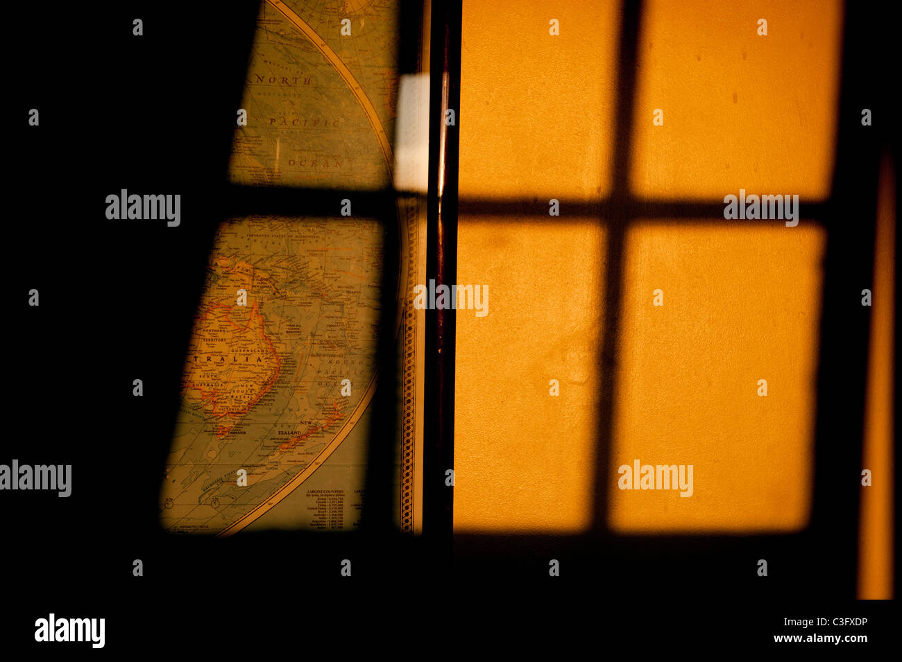 Map showing australia hi-res stock photography and images - Alamy