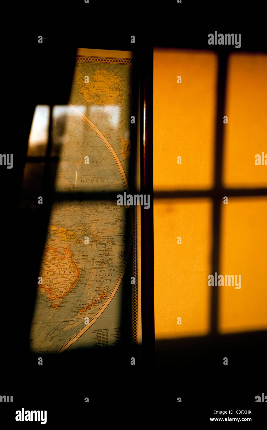 Map showing australia hi-res stock photography and images - Alamy