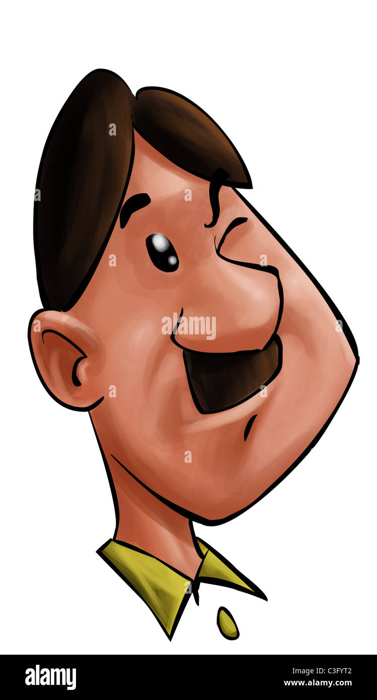 Face man blinking eyes hi-res stock photography and images - Alamy