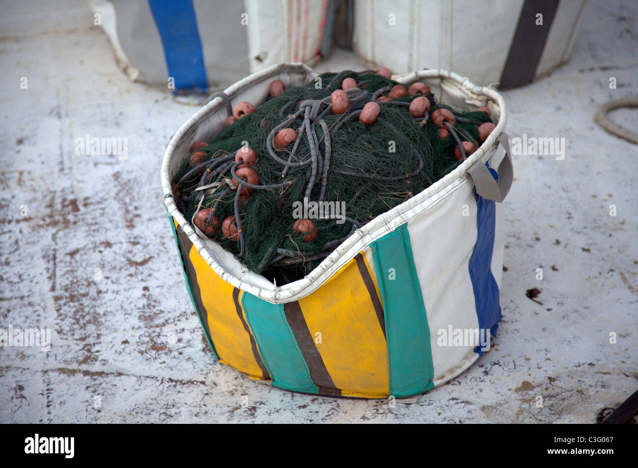 fishing nets in a bag Stock Photo - Alamy