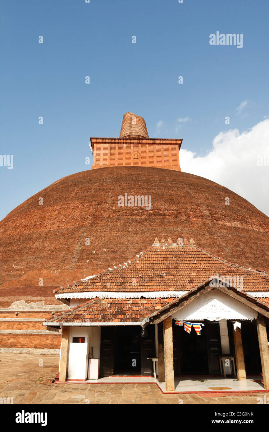 A red stone stupa on the island of Sri Lanka Stock Photo - Alamy