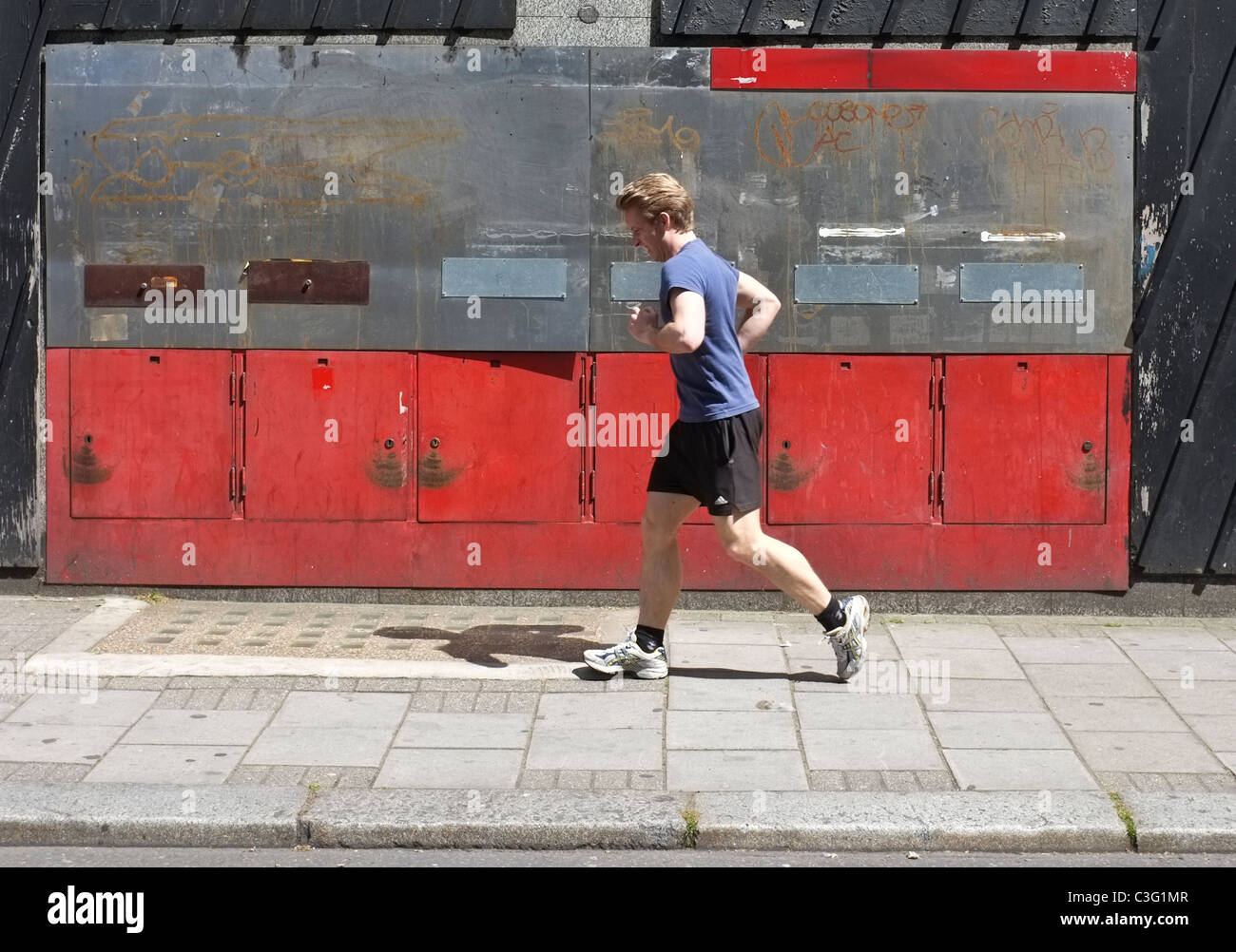Royal mail letter box which has been closed hi-res stock photography ...