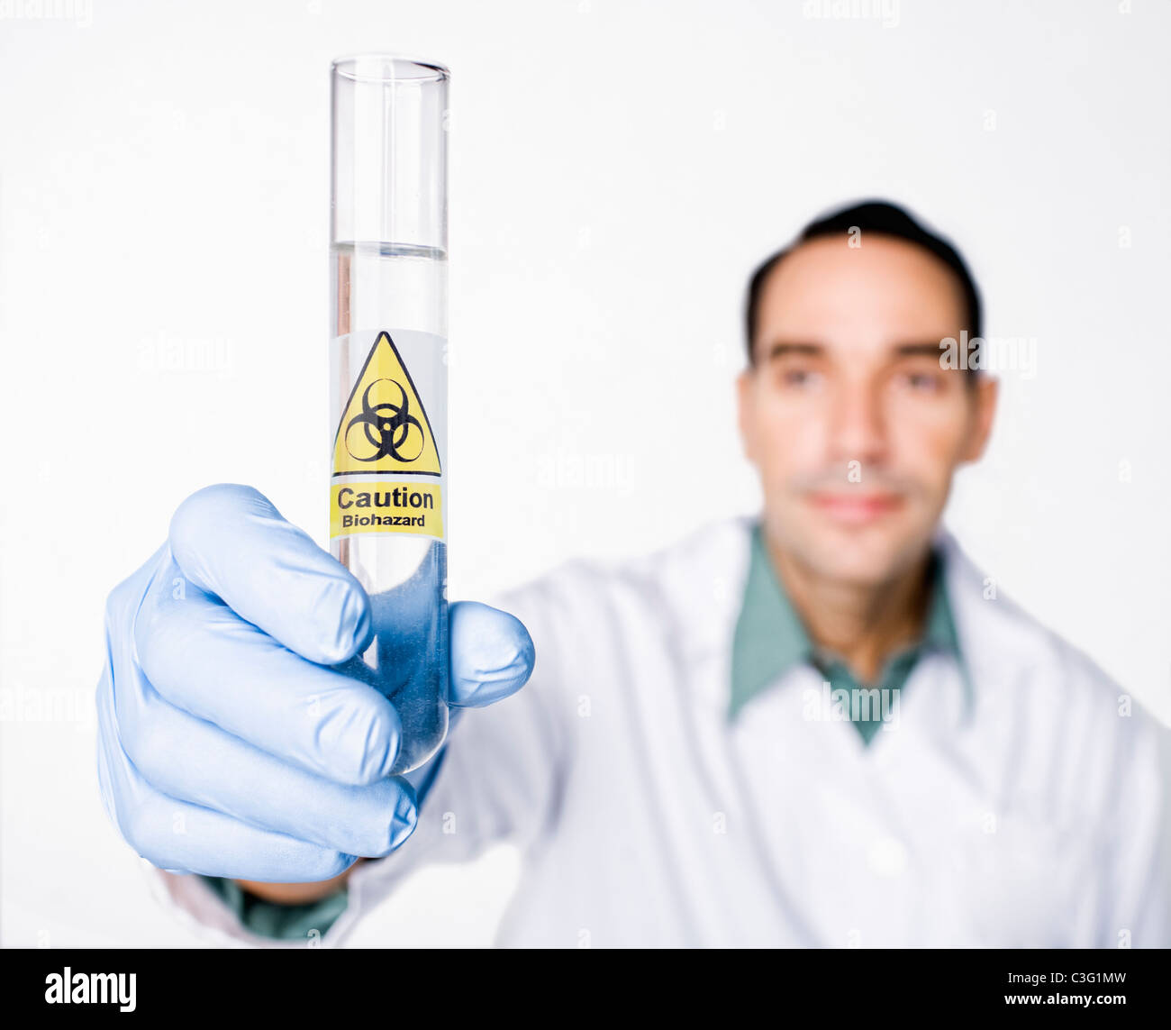Man holding test tube full view hi-res stock photography and images - Alamy