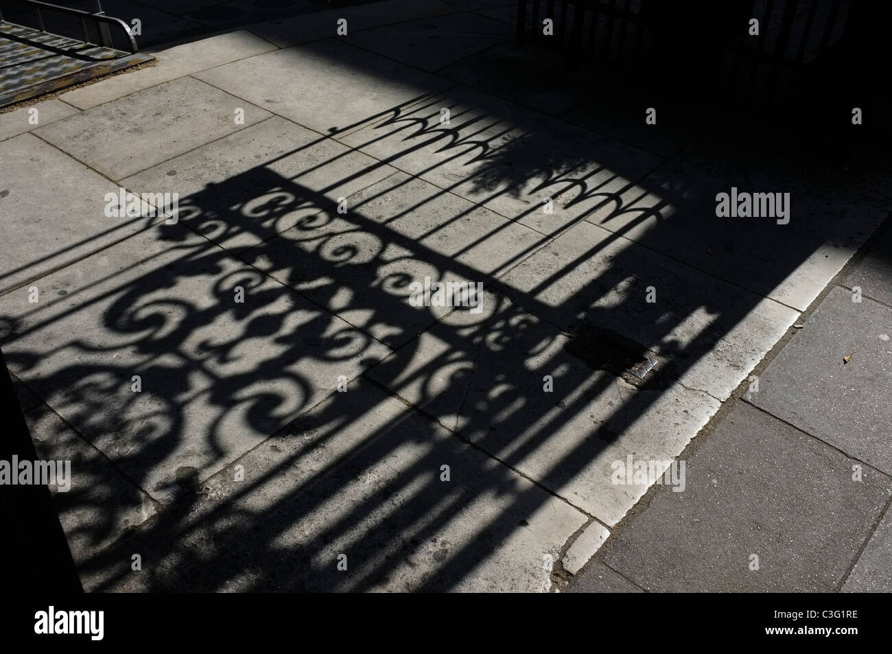 Shadow of Gate Stock Photo - Alamy