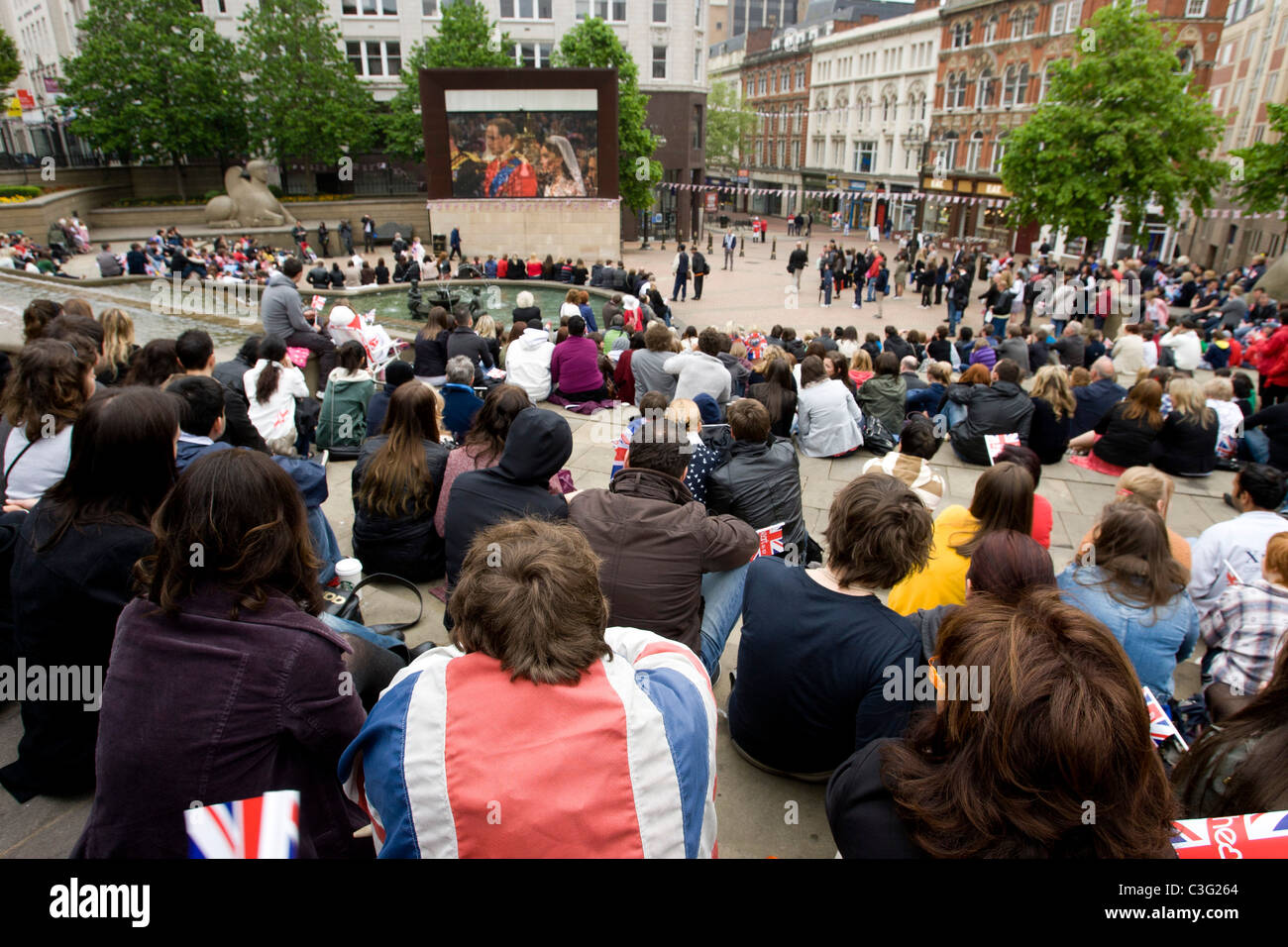 The Royal Wedding celebration of Prince William to Kate Middleton being ...