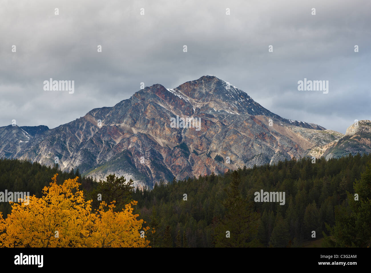 Pyramid Mountain, Jasper National Park, Alberta, Canada Stock Photo - Alamy