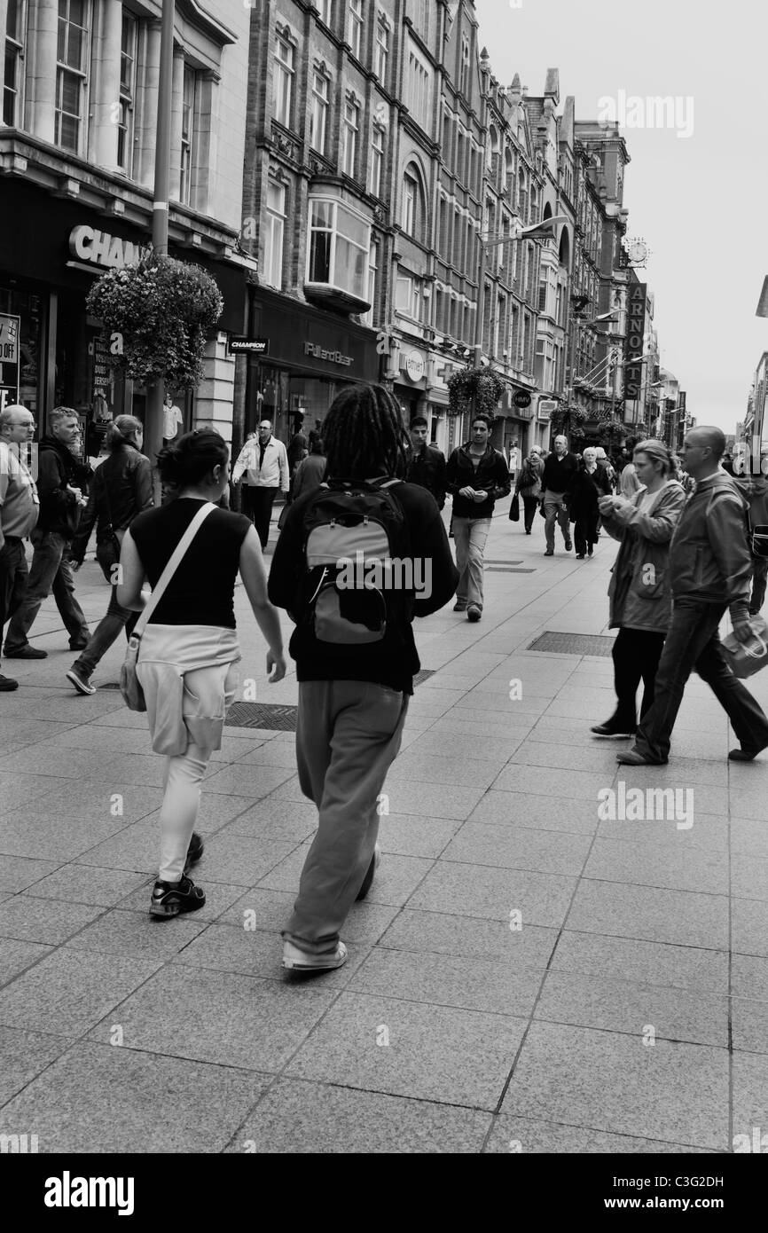 People in dublin Black and White Stock Photos & Images - Alamy
