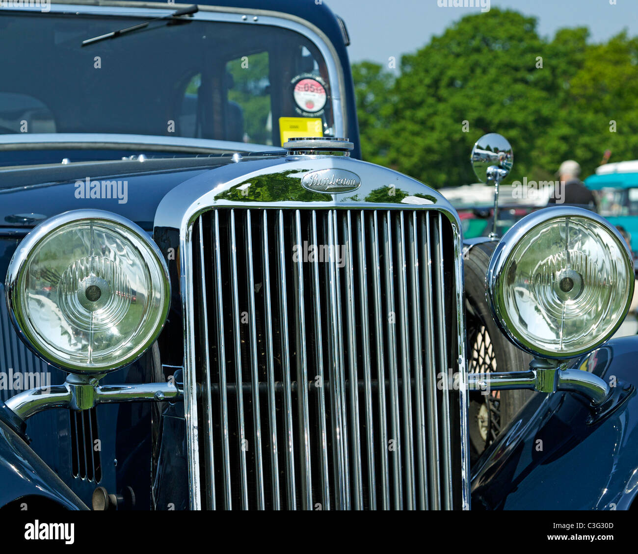 radiator grill of classic Sunbeam car Stock Photo - Alamy