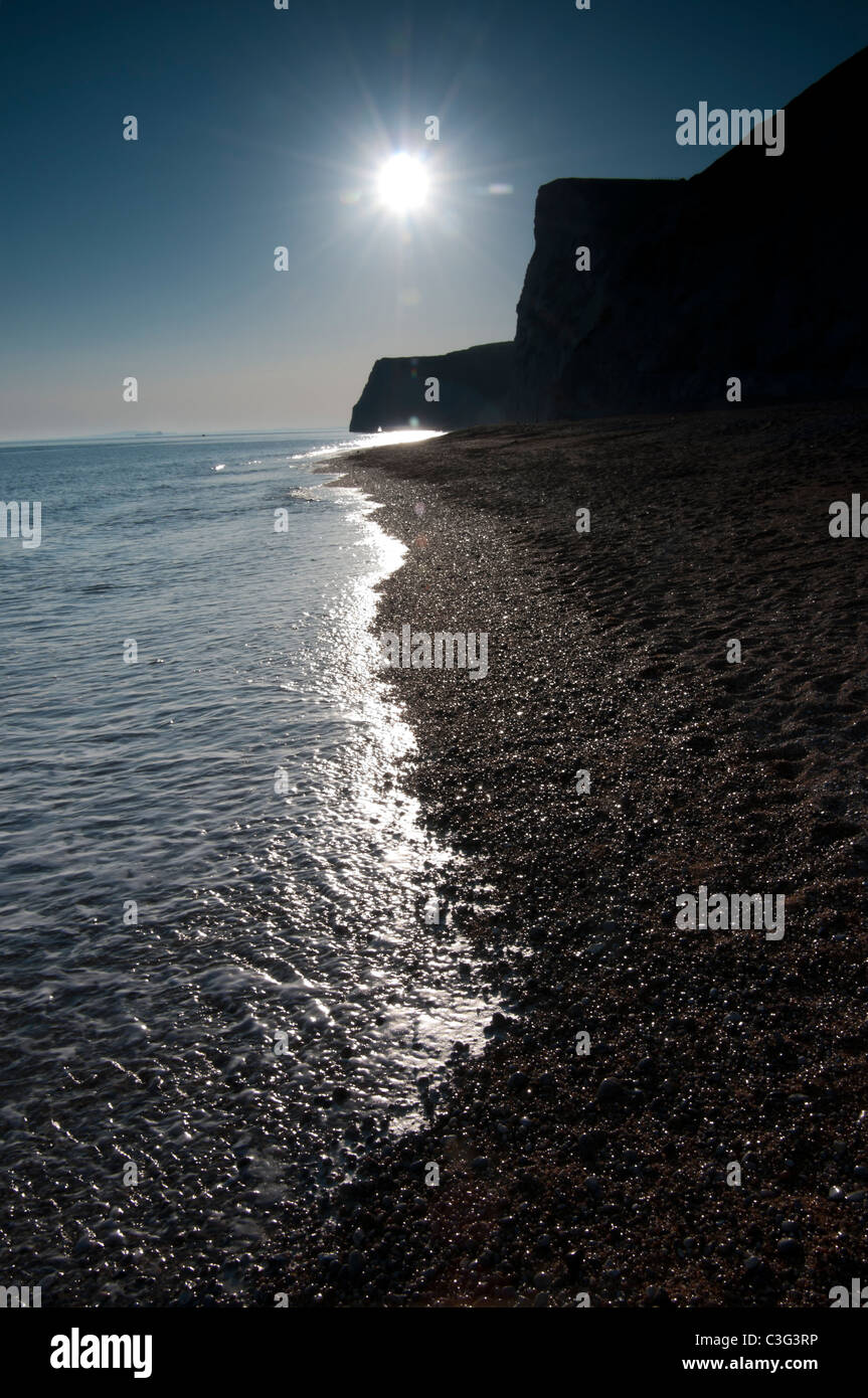 Durdle Door Beach, near Lulworth Cove, on the Jurassic Coast, Dorset ...