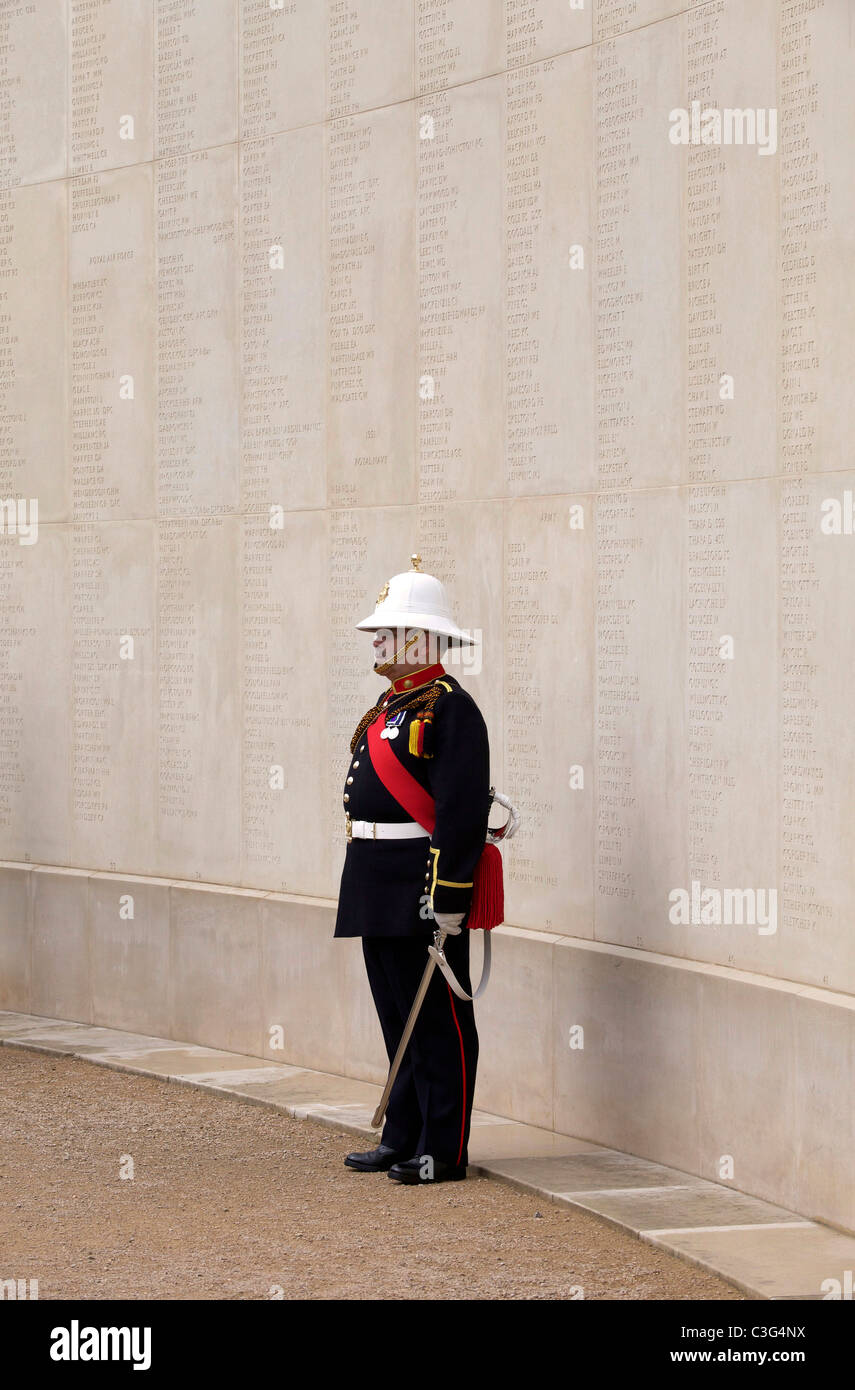 Bugler at the National Memorial Arboretum, Staffordshire. UK Stock ...