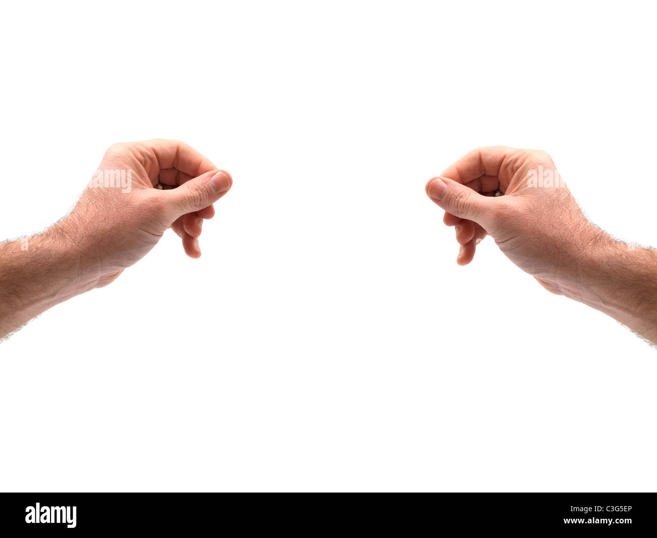 Hands isolated against a white background Stock Photo - Alamy