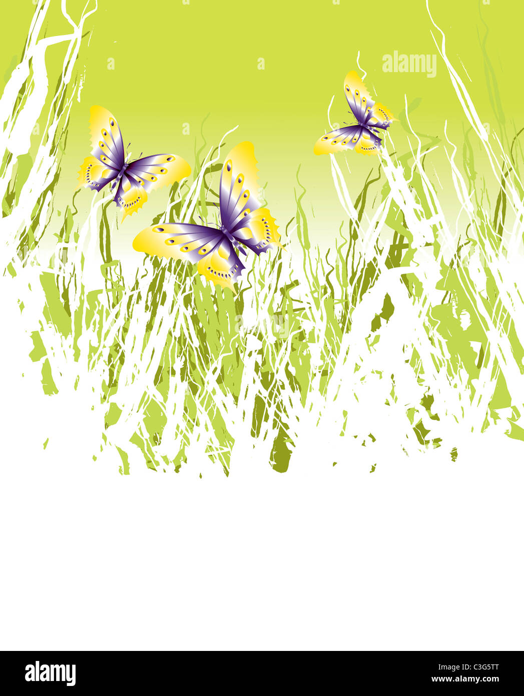 Butterfly illustration in landscape hi-res stock photography and images ...
