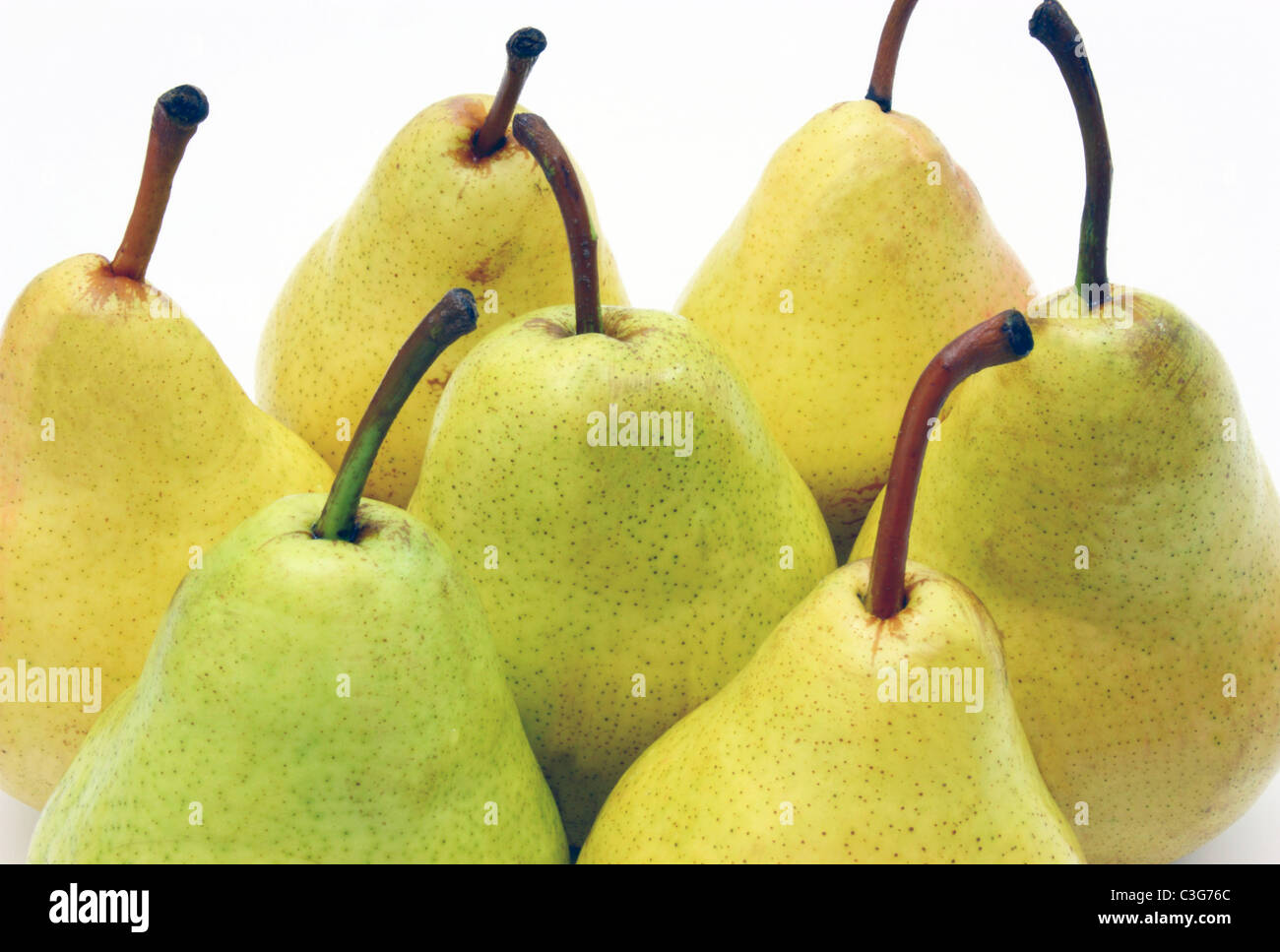 Ripe pears.Objects are isolated on a white background Stock Photo - Alamy