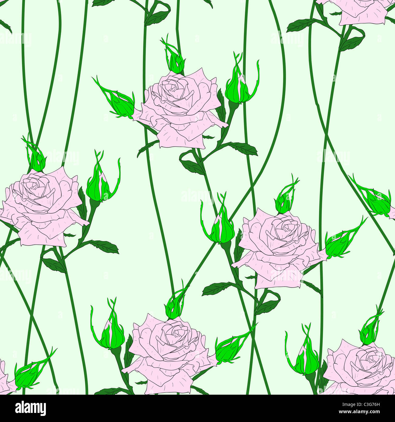 Seamless background with flower roses. Could be used as seamless ...