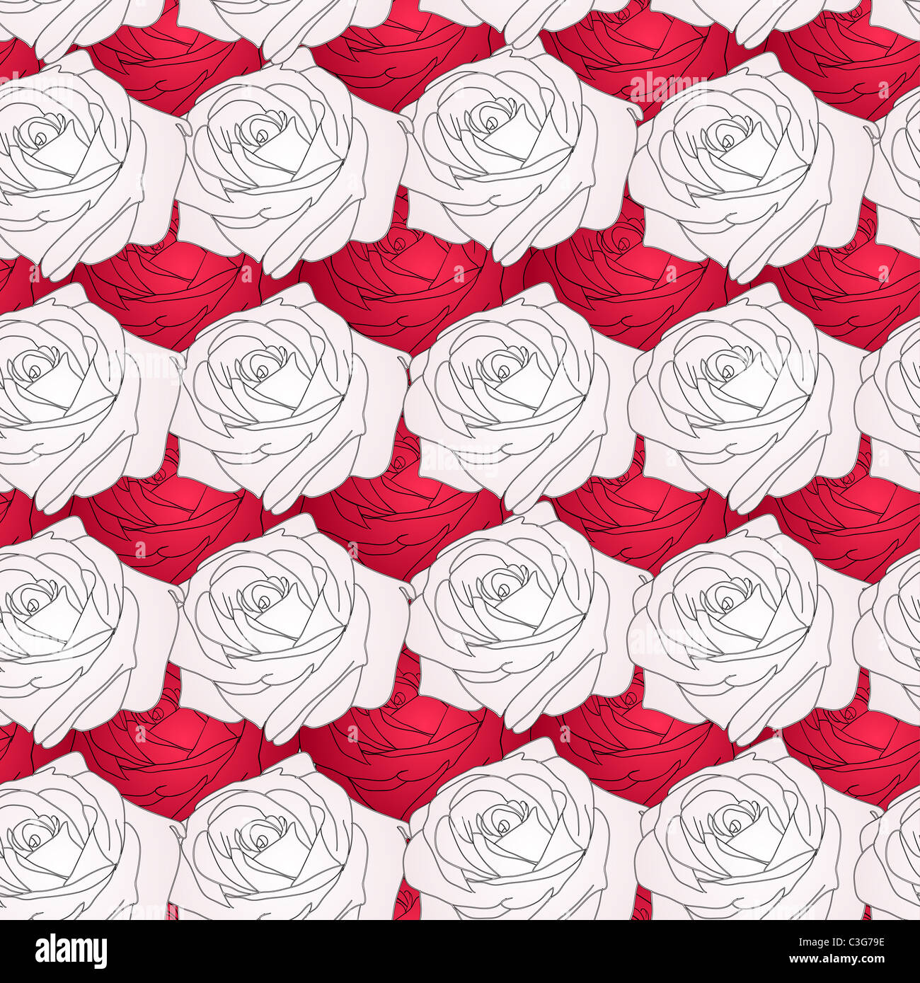 Seamless background with flower roses. Could be used as seamless ...