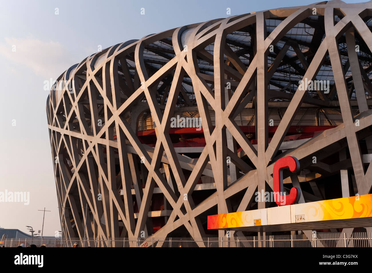 Bird's Nest National Stadium by architects Herzog and De Meuron, 2008 ...