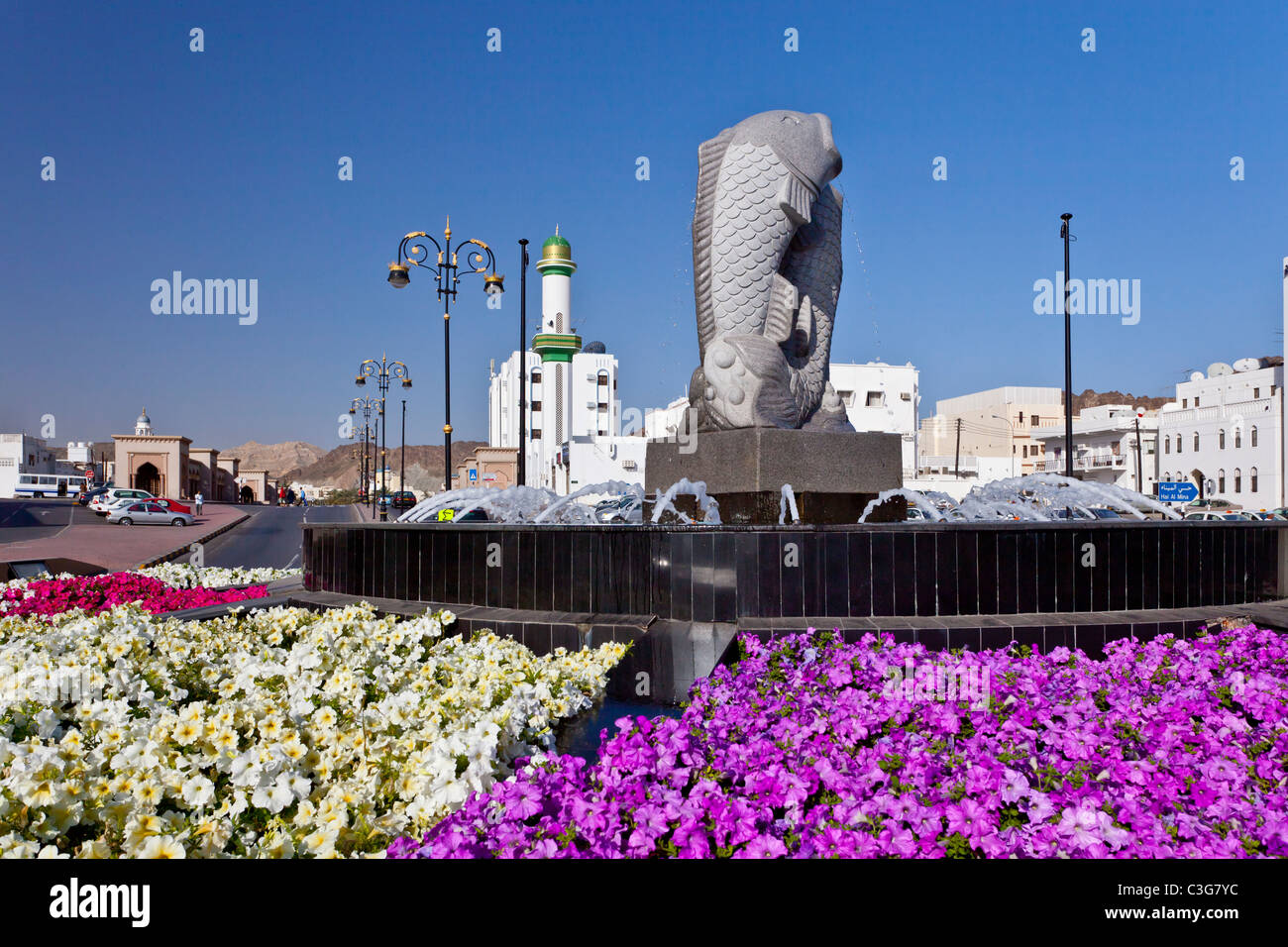 Oman sultanate muscat roundabout hi-res stock photography and images ...