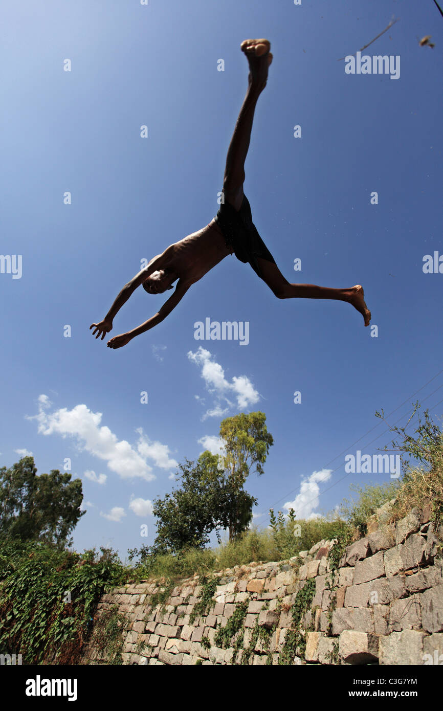 Jump into the pond hi-res stock photography and images - Alamy