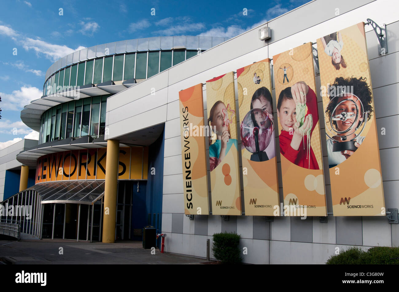 Entrance to the Scienceworks Museum, Melbourne Stock Photo - Alamy