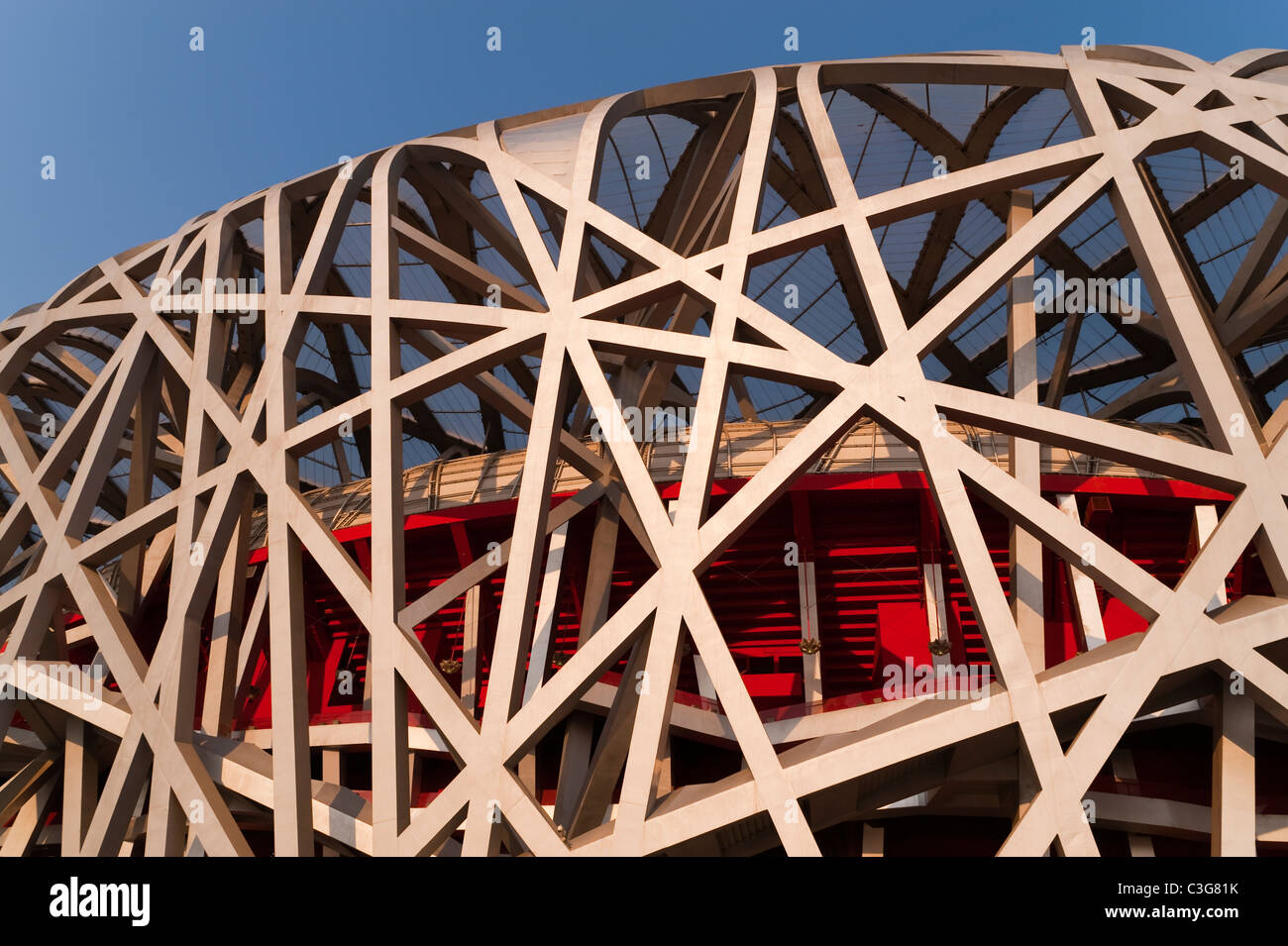 Bird's Nest National Stadium by architects Herzog and De Meuron, 2008 ...