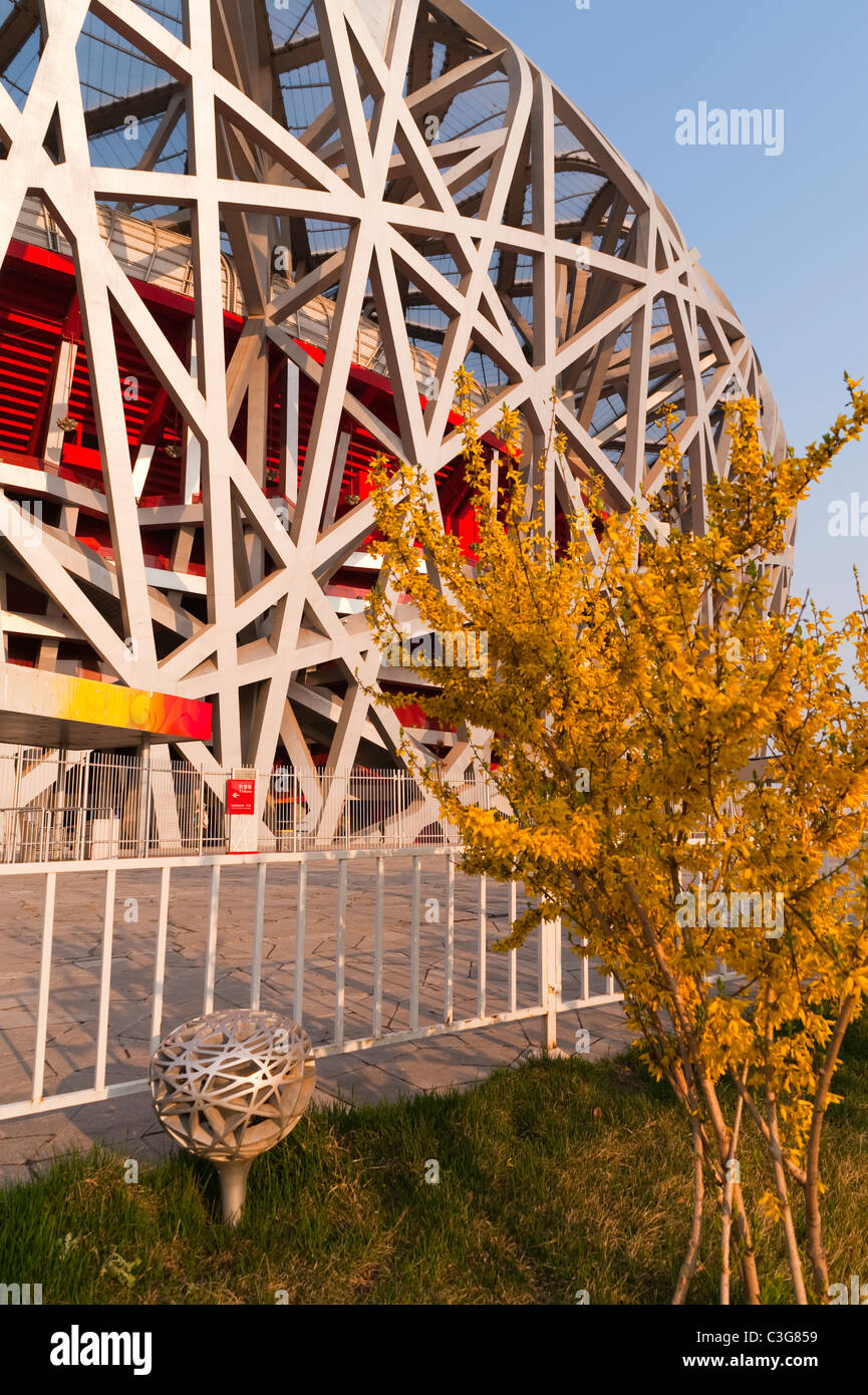 Bird's Nest National Stadium by architects Herzog and De Meuron, 2008 ...