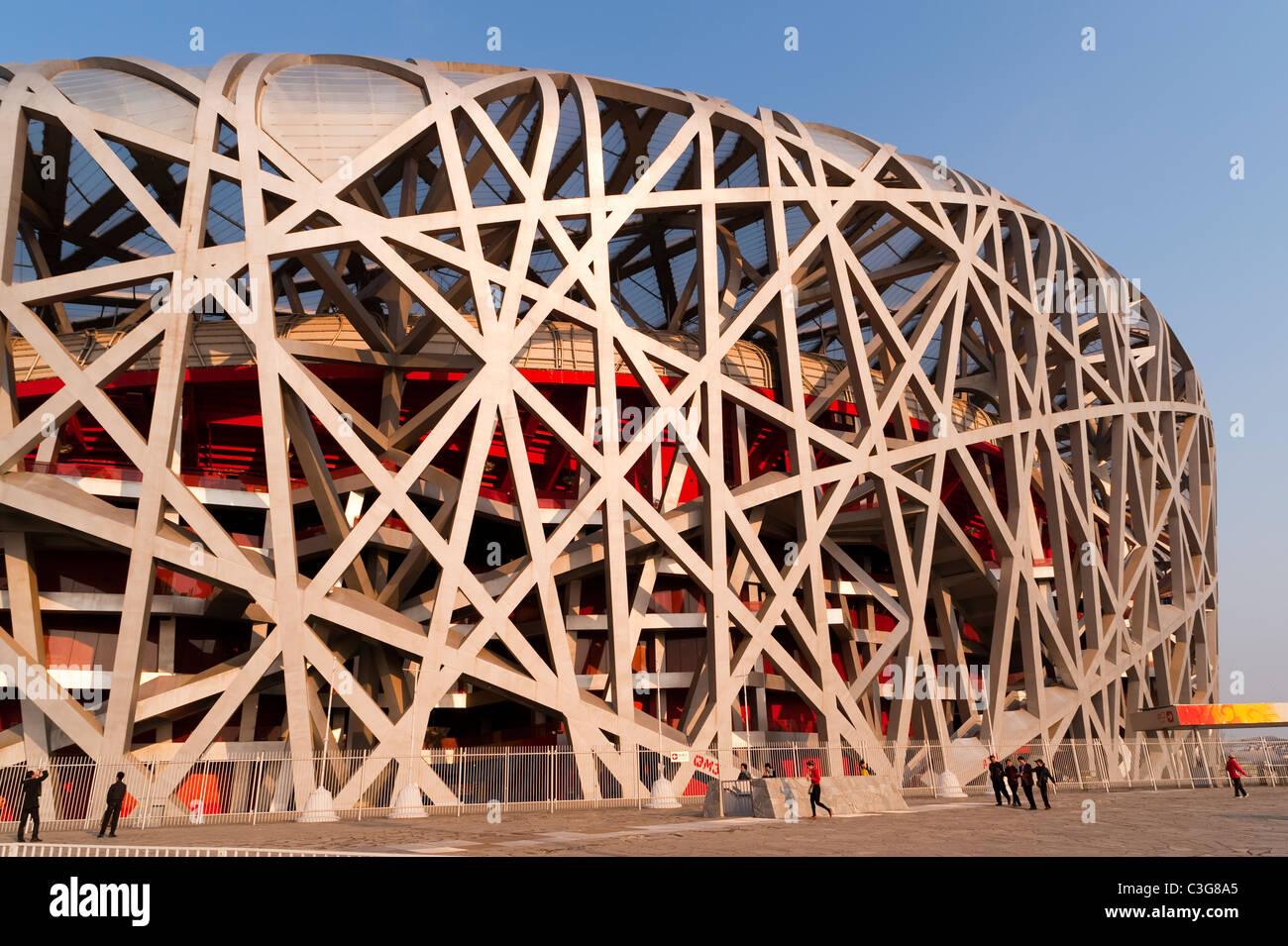 Bird's Nest National Stadium by architects Herzog and De Meuron, 2008 ...
