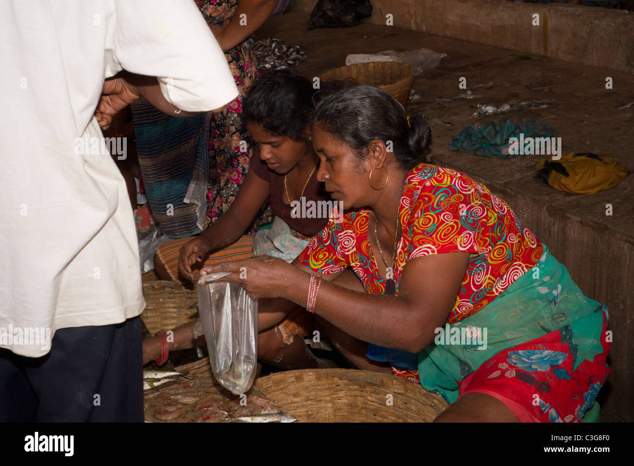 Goa calangute fish market hi-res stock photography and images - Alamy