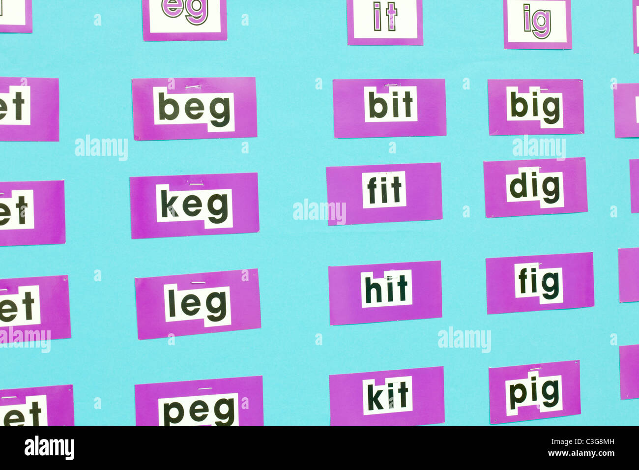Spelling exercise for children Stock Photo - Alamy