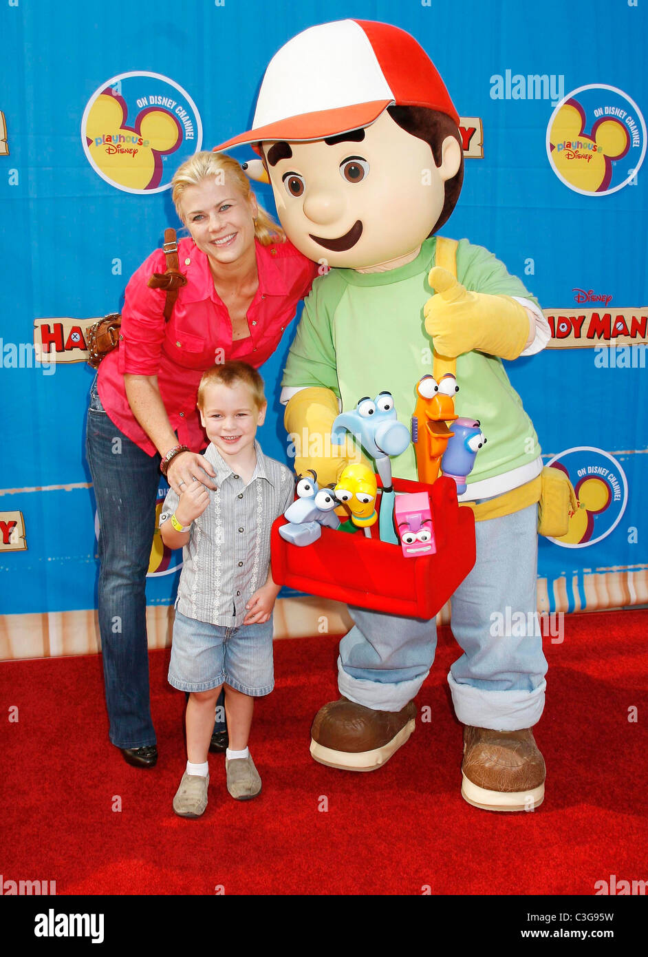 Alison Sweeney and her son Ben Los Angeles premiere of Disney Channel's ...