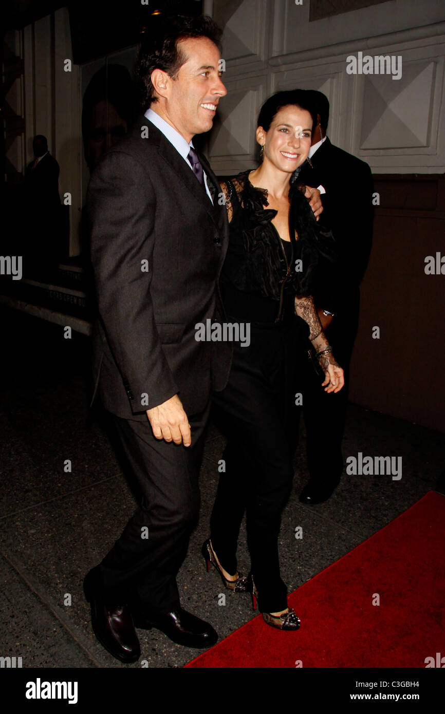 Jerry Seinfeld and Jessica Seinfeld Opening night of 'A Steady Rain' on ...