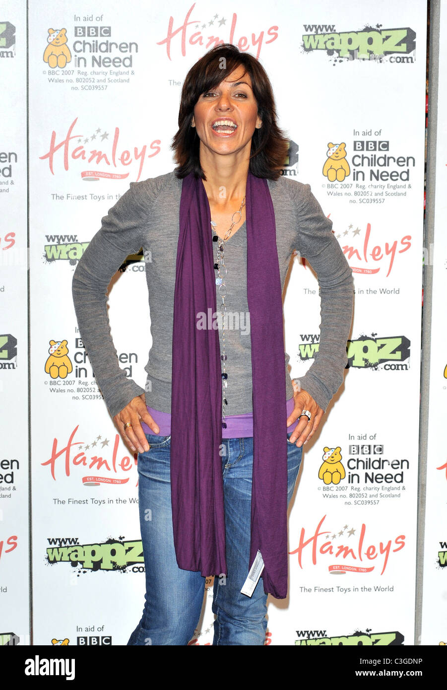 Julia Bradbury Launch of Wrappz BBC Children in Need 2009 product range ...