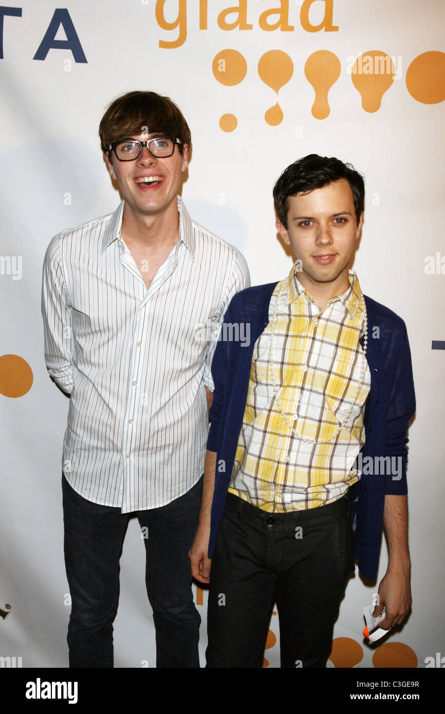 Cole Escola and Jeffery Self GLAAD Manhattan summer rooftop event at ...
