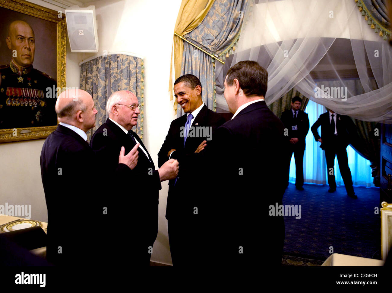 President Barack Obama meets with Mikhail Gorbachev, former leader of ...