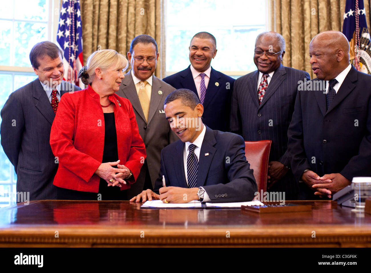 President Barack Obama signs the Civil Rights History Project Act of ...