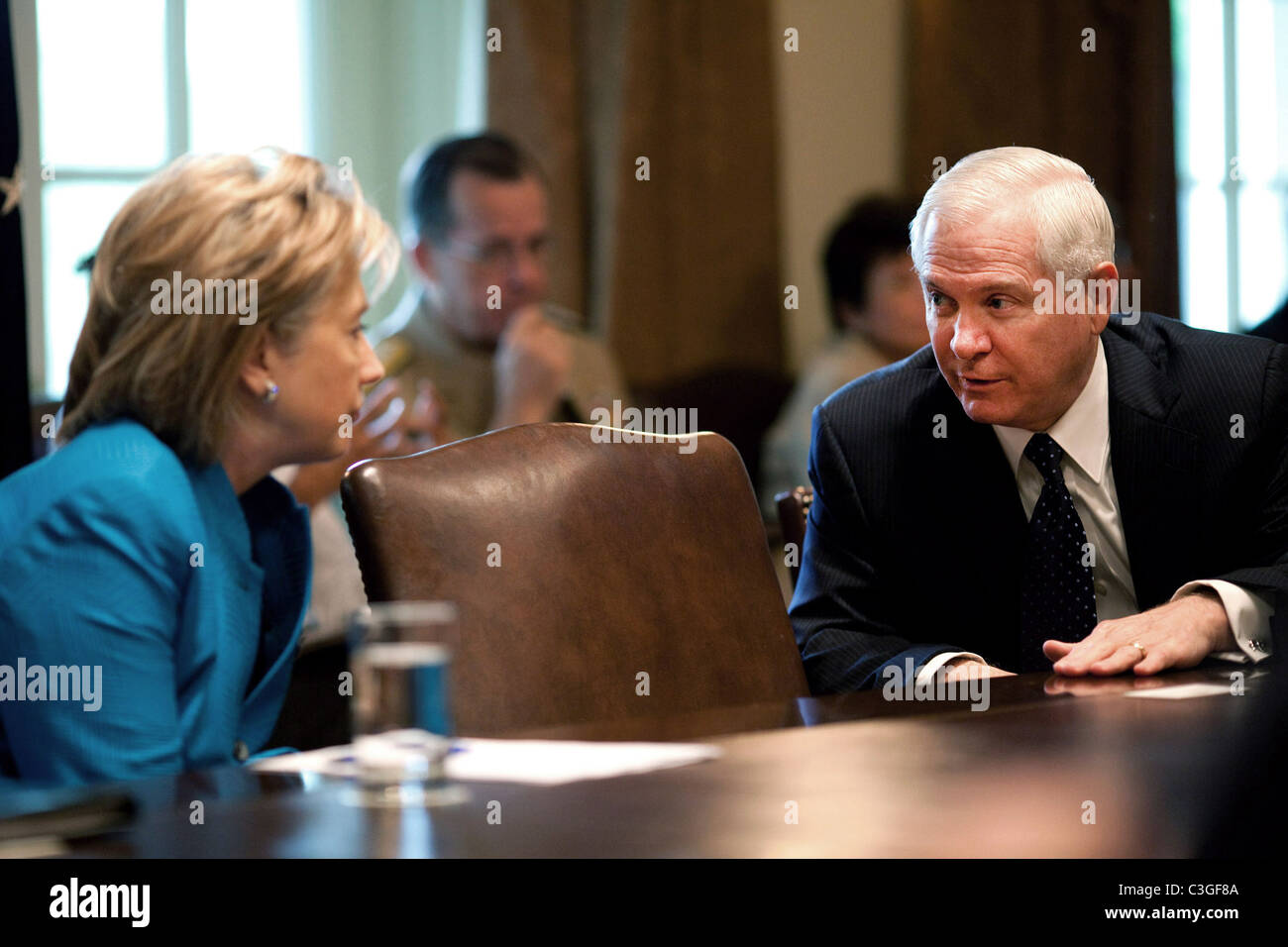 Secretary of State Hillary Clinton and Defense Secretary Robert Gates ...