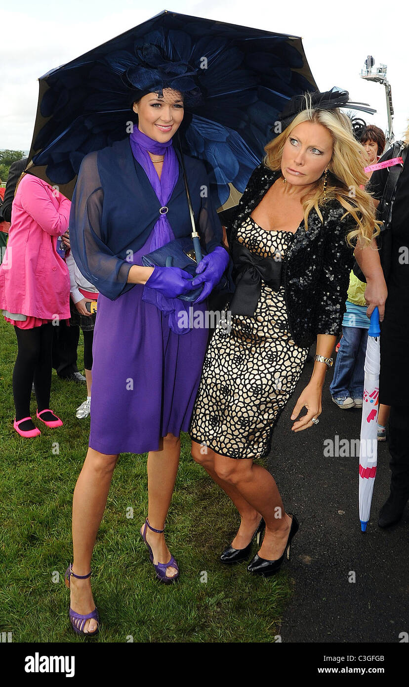 Caprice attends the Ladies Day at the Bellewstown race meeting Meath ...