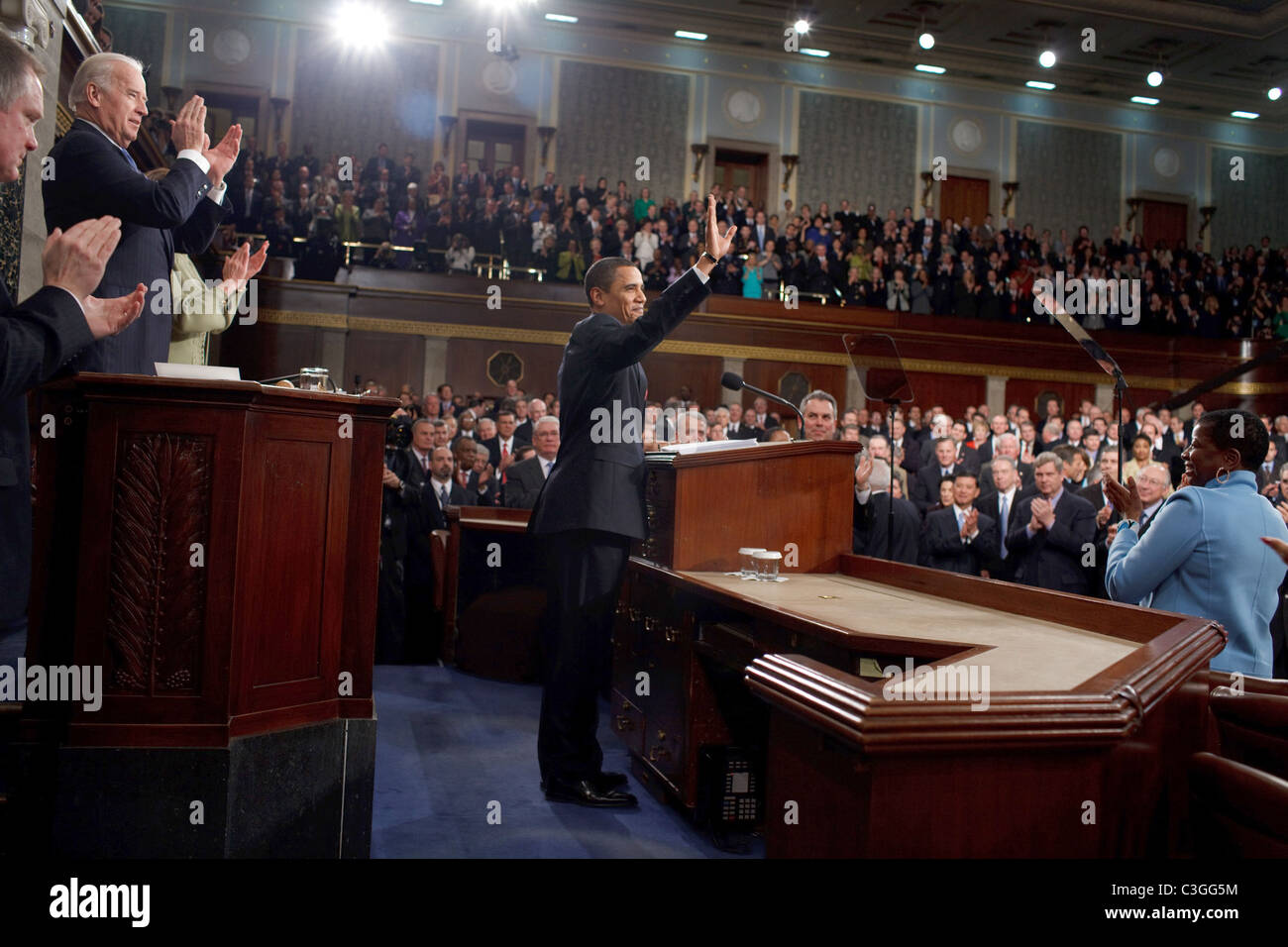 President Barack Obama addresses the Joint Session of the United States ...