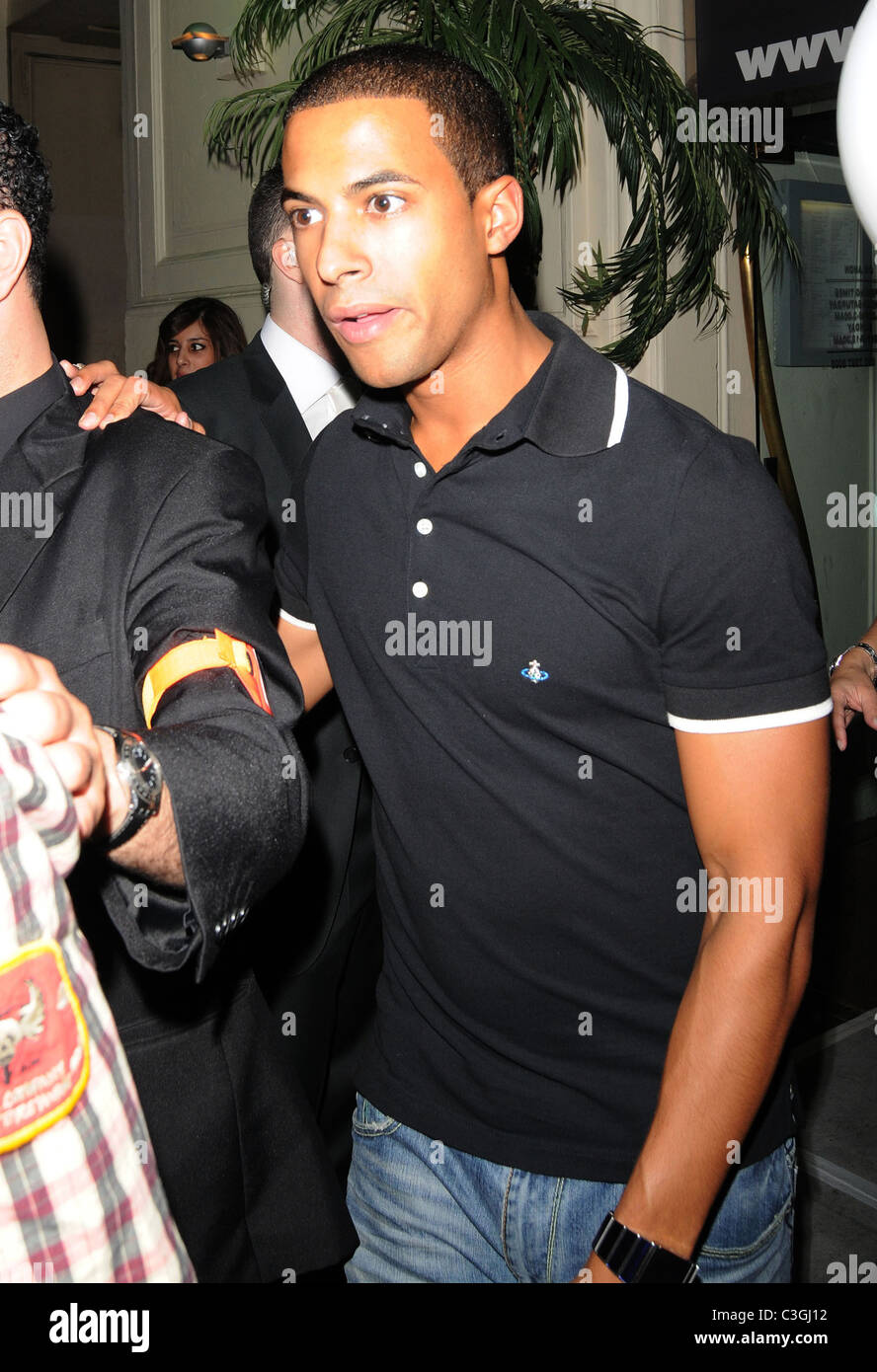 Marvin Humes JLS leaving The White Room launch party London, England ...