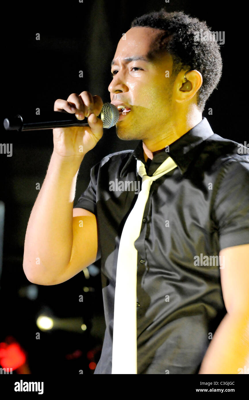 John Legend performing live at the Greek Theatre Los Angeles ...