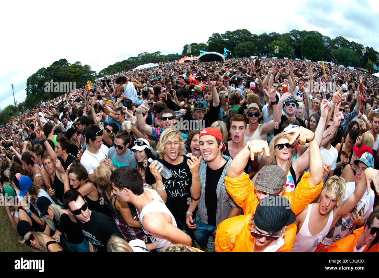 Fans at Parklife Music Festival in Moore Park Sydney, Australia - 04.10 ...