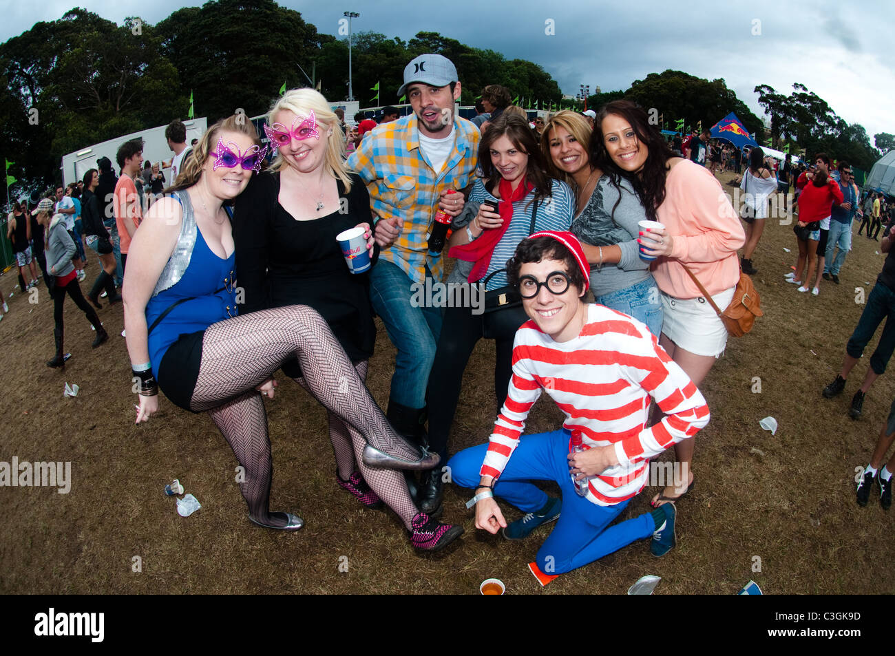 Fans at Parklife Music Festival in Moore Park Sydney, Australia - 04.10 ...