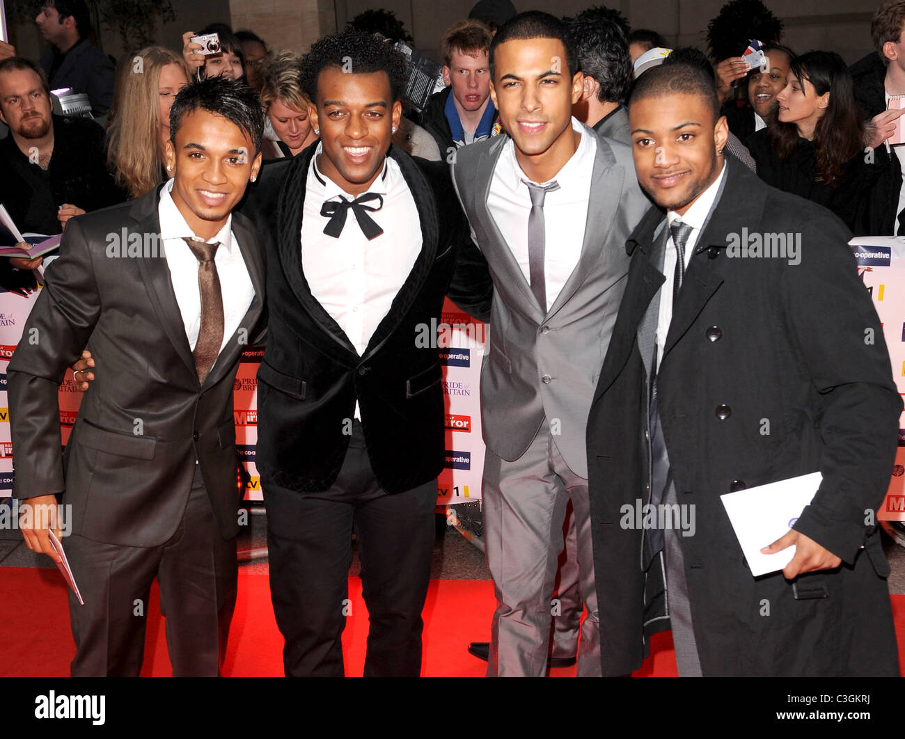 JLS Pride of Britain Awards 2009 held at Grosvenor House Hotel ...