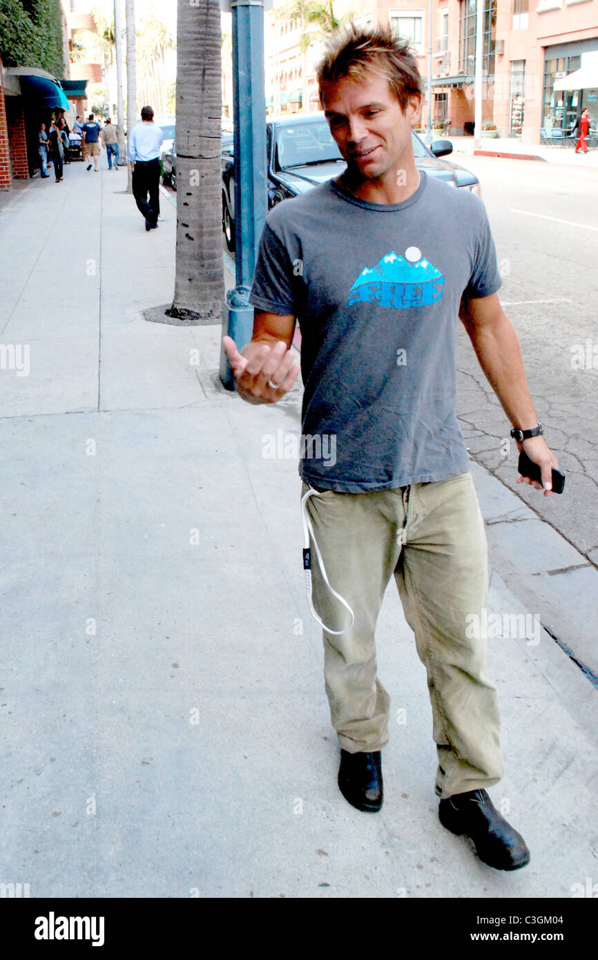 David Chokachi former 'Baywatch' star out and about in Beverly Hills ...