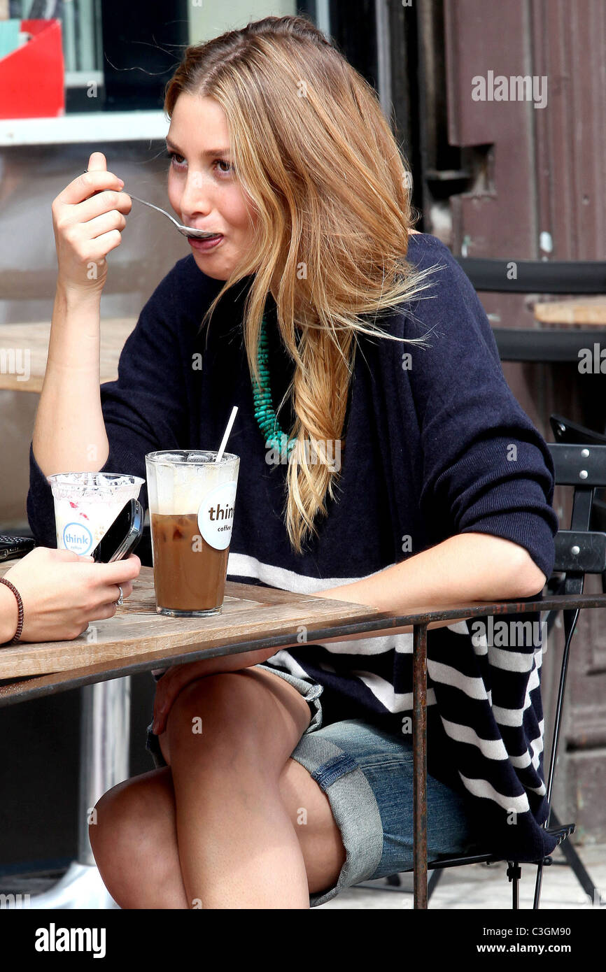 Whitney Port filming a scene for her MTV reality show 'The City' at ...