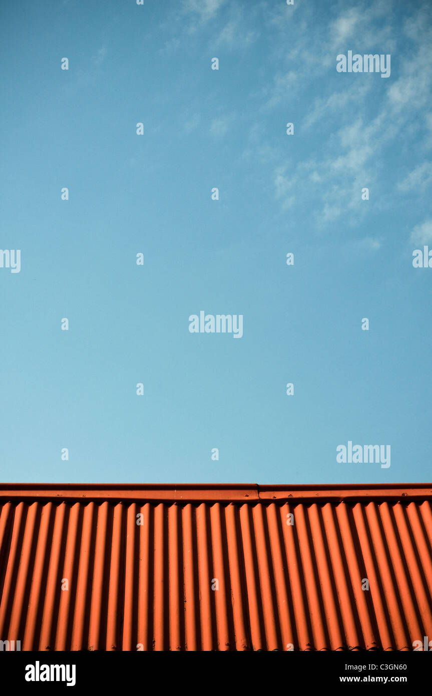 Red tin roof hi-res stock photography and images - Alamy